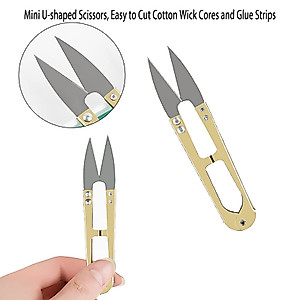 Universal Lighter Replacement Repair Kit Pack for Petrol Gas Fluid Lighter Oil Lighter (200pcs Flint Stone,20pcs Wick,2pcs Tweezers,1pcs Rubber Felt Pad,1pcs U-Shaped Mini Scissors)-Gold