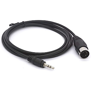 PIIHUSW MIDI Cable, 3.5mm 1/8 inch TRS Stereo Male Jack to 5 Pin Din Plug Converter Cord Audio Cable (1.5meter)