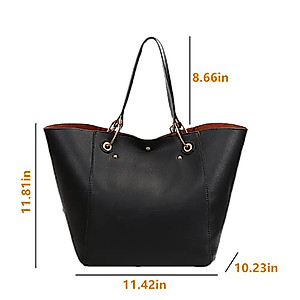 Womens Leather Handbags Tote Bag Shoulder Bag Top Handle Satchel Designer Ladies Purse (1#)