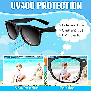 ASTARON 12 Pack Party Sunglasses Bulk Neon Party Favors for Beach Wedding Party Pool Party Supplies, Black