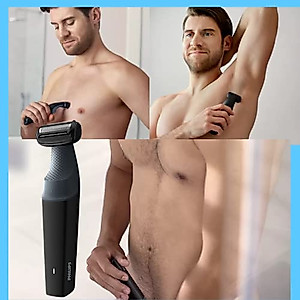 Philips Norelco Body Groomer Series 3000 Body Shaver Showerproof Hair Trimmer for Men with Back Attachment