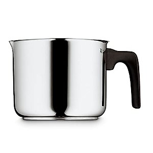 WMF Milk Pot Ø 14 cm Approx. l Pouring Rim Cromargan Stainless Steel Brushed Suitable for All Stove Tops Including Induction Dishwasher-Safe