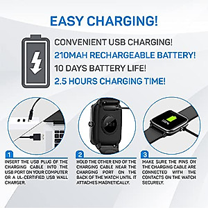 Octandra Move VeryFitPro Smart Watch HR Heart Rate Sleep Monitor IP68 Waterproof Activity Fitness Tracker Step Counter Pedometer Exercise Running Watch Fitness Watches for Men & Women (ID205L) (Black)