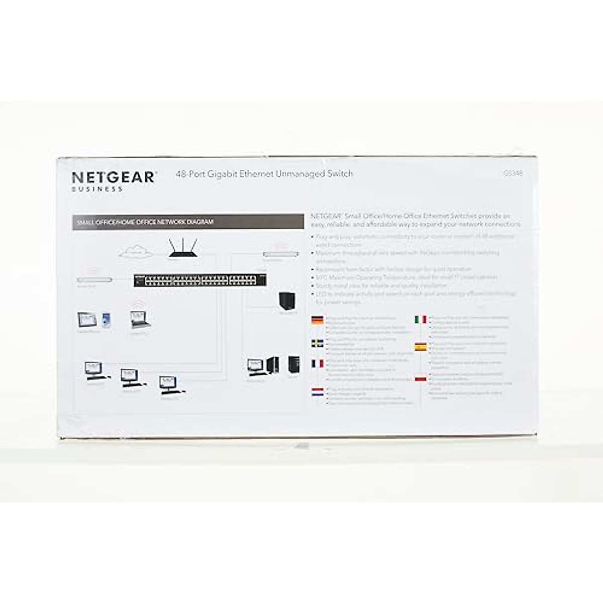 NETGEAR 48 Port Gigabit Network Switch (GS348) Ethernet Switch - Desktop or Rackmount, and Limited Lifetime Protection