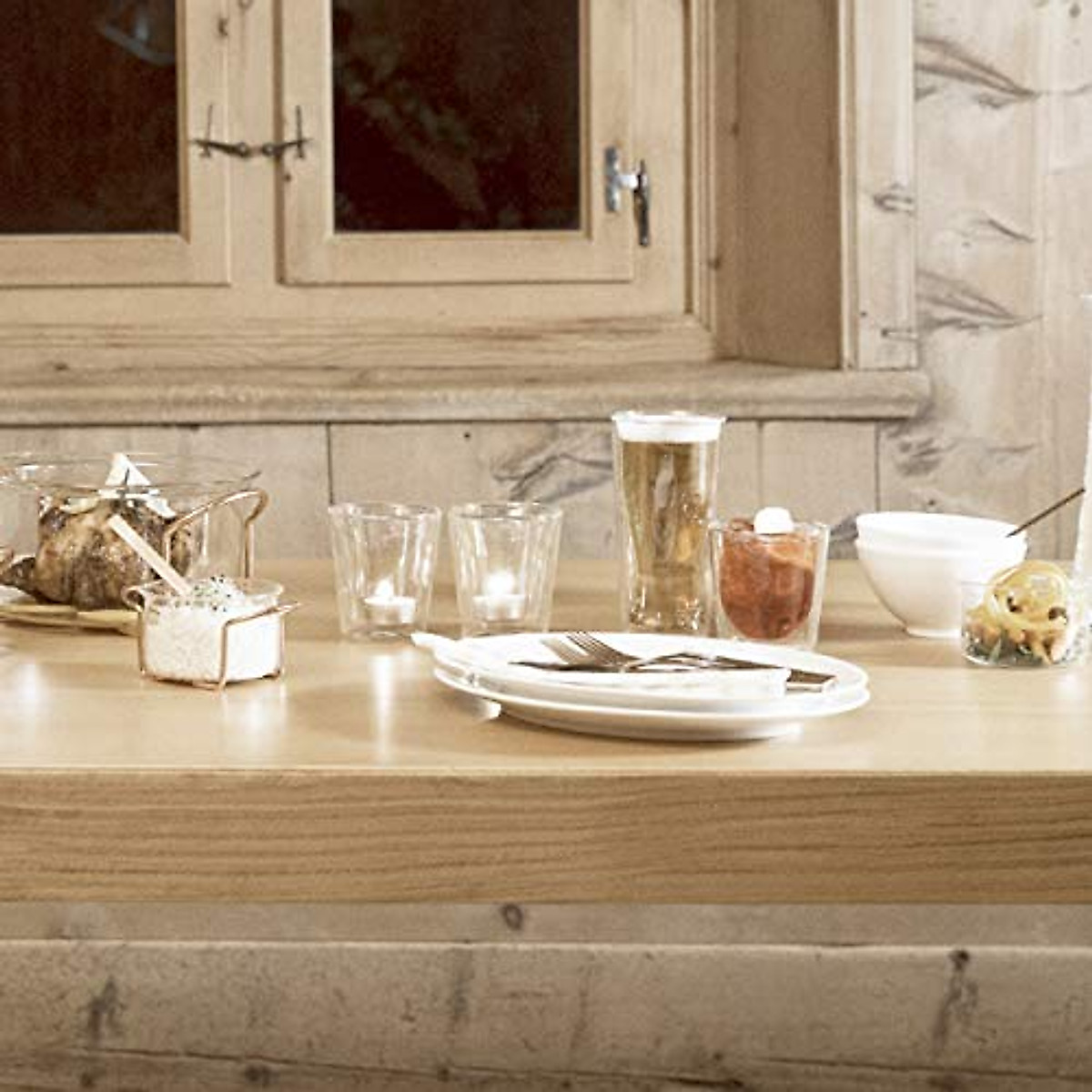 Bodum Unisex SKÅL Double Wall Glass 6 oz - Set of 2 Transparent Glassware