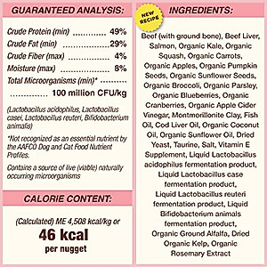 Primal Freeze Dried Cat Food Nuggets Beef & Salmon, Complete & Balanced Scoop & Serve Healthy Grain Free Raw Cat Food, Crafted in The USA (14 oz)