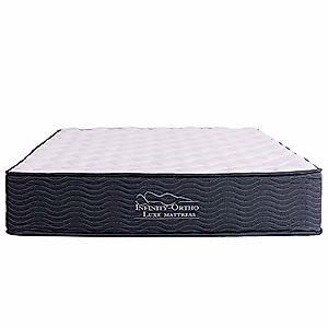 Novezza Home Bamboo 10" Inch Certified Independently & Individually Wrapped Pocketed Encased Coil Pocket Spring Hybrid Mattress/Bed-in-a-Box/CertiPUR-US Certified Foam, Full,White