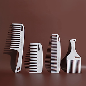 Cricket Ultra Smooth Coconut Detangler Comb – Infused with Coconut Oil & Keratin for Frizz-Free Shine, Ideal for Wet & Dry Hair, Extended Handle for Thick, Long, Curly Hair