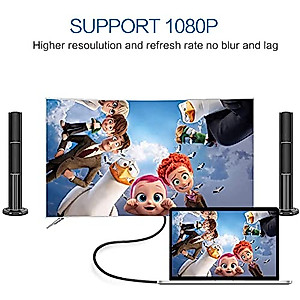 QGeeM USB C to DVI Cable Adapter, 4K@30Hz Thunderbolt 3 to DVI 6FT USB 3.1 Type C to DVI(24+1) Male 4K@30Hz Cable Compatible with 2018 MacBook Pro, Surface Book 2, Dell XPS 13, Galaxy S10 (1.8M)