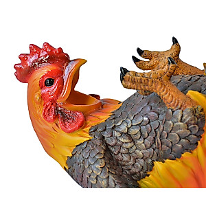 Drinking Rooster Wine Bottle Holder French Country Farm Style Kitchen Decor for Gamecock Fans Wine Rack