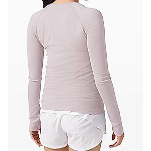 Lululemon Athletica Womens Swiftly Tech Crew T- Shirt, Iced Iris, 6, Long Sleeve