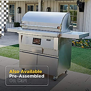Coyote 36 Inch Built In Pellet Grill, Stainless Steel, 787 sq. inch Cooking Area - C1P36