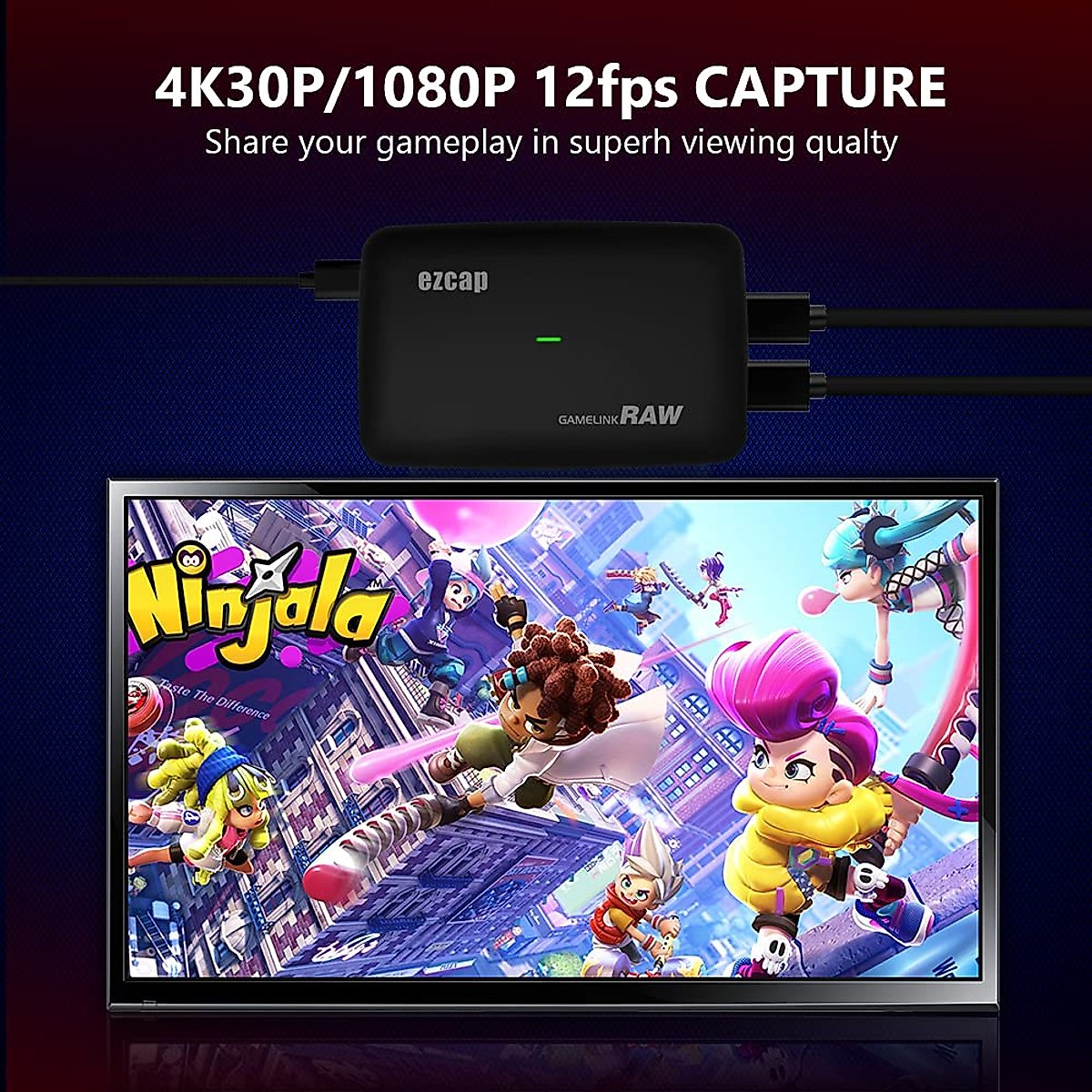 Y&H 4K Game Capture Card Live Streaming and Record in 4K30P or 1080P 120HZ,HDMI Zero-Lag Pass-Through USB3.0 Video Ultra-Low Latency for PS3, PS4, Xbox Series X/S, Xbox One, Nintendo Switch
