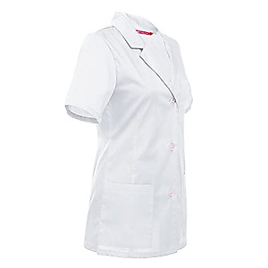 Women's Custom Personalized 29 Inch Consultation Short Sleeve Lab Coat