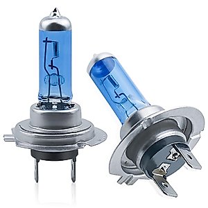 Ajxn 2 PCS H4 Halogen Light Bulb, Fog Lamp Replacement Bulbs, 850 Lumens Car Light, Universal Automotive Lighting Fog Bulbs, for Most Vehicles, Cars, Trucks, SUVs, RVs (Blue)