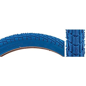 Sunlite Freestyle BMX Kontact Tires, 20" x 1.95", Blue/Blue