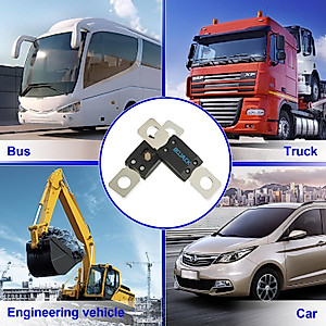 BOJACK MEGA/AMG High Current Fuse Bolt-on Fuse 100A Amp for Cars, Trucks, Construction Vehicles, Buses, Caravans (Pack of 2 ANM Fuses 100A)