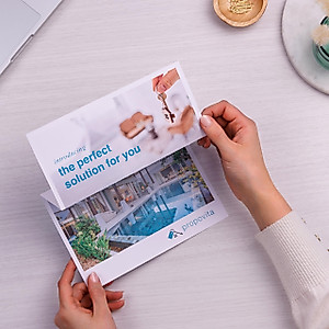 Neenah Premium Cardstock, 8.5" x 11", 65 lb/176 gsm, Bright White, 250 Sheets (91904)