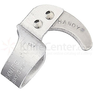 2-pk Handy Twine Knife Ring Size 13 Curved Blade Utility Finger Razor String Box Thread Cutter