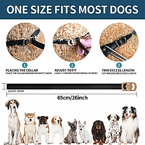 Flea Collar for Dogs, 4 Pack Dog Flea and Tick Collar 32 Months Flea and Tick Treatment Collar for Dog, Waterproof Adjustable Dog Flea and Tick Prevention for Small Medium Large Dog Puppy, Black