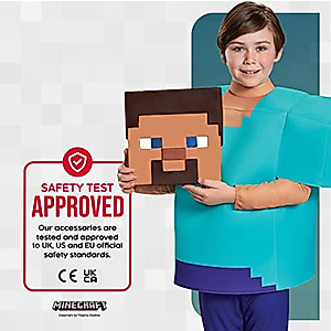 Steve Deluxe Minecraft Costume, Multicolor, Medium (7-8)