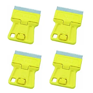 Stanley 28-100 1-3/16" High Visibility Mini Razor blade scraper (4 Pack)