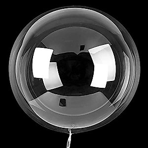 NOVWANG 15Pcs 36 Inches Bobo Bubble Balloons Pre Stretched Large Transparent Latex Balloons for Christmas Wedding Birthday Party Decoration (36 Inches)