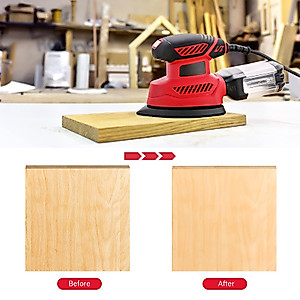 Detail Sander, 130W Compact Electric Sander, 14000 RPM, with 20PCS Sandpaper Mouse Sander, Hand Sanders with Multi-Function efficient Dust Box Collection System, Suitable for Sanding, Polishing, etc.