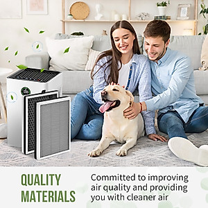 Nisreen JF 260 Replacement Filter Compatible with Jafanda Air Purifier Filter JF260, 3-in-1 True HEPA Filter for JF260 Air Puri-fier, Part# JF260-RF, 4-Pack