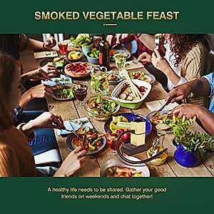 Smoking Gun Portable Smoker Infuser Premium Kit, Cocktail Smoker Machine with 6 Wood Chips and Accessories for Food and Drinks, Ideal Gift for Man(Golden)