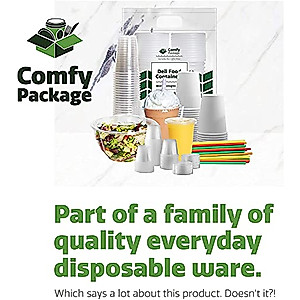 Comfy Package [Case of 120 32 oz. Plastic Deli Containers with Lids - Disposable Food Storage Containers With Airtight Lids, Ideal for Soups, Stews, and Meal Prep
