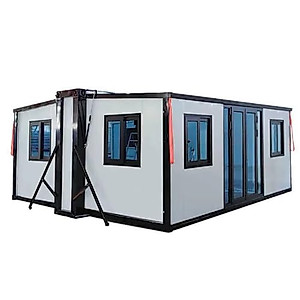Compact Portable Container Home 20ft Expandable Container House with Kitchen Bathroom 2 Bedrooms