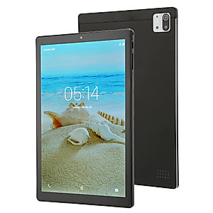 10 Inch Tablet IPS Display 100-240V Tablet PC 3 Card Slots 4GB RAM 64GB ROM Octa Core CPU for Gaming (US Plug)