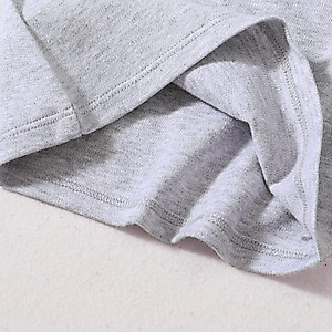 OPAWO Unisex Infant Baby Crew Neck T-Shirt 4 Pack Short Sleeve Solid Color Tees for Boys Girls (Black/White/Gray/Red, 12-18 Months)