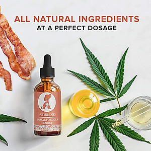 Stirling Powerful Hemp Oil for Dogs and Cats - Helps Relieve Pain and Sore Muscles - Reduces Dog and Cat Separation Anxiety - Calming - Relief - No Drowsiness - 250mg