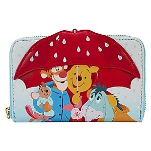 Loungefly Disney Winnie the Pooh and Friends Rainy Day Zip Around Wallet