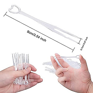 300PCS Disposable Plastic Fruit Forks, YEAJOIN Mini Cake Forks Tasting Appetizer Cocktail Forks Picks Small Dessert Food Picks Sticks