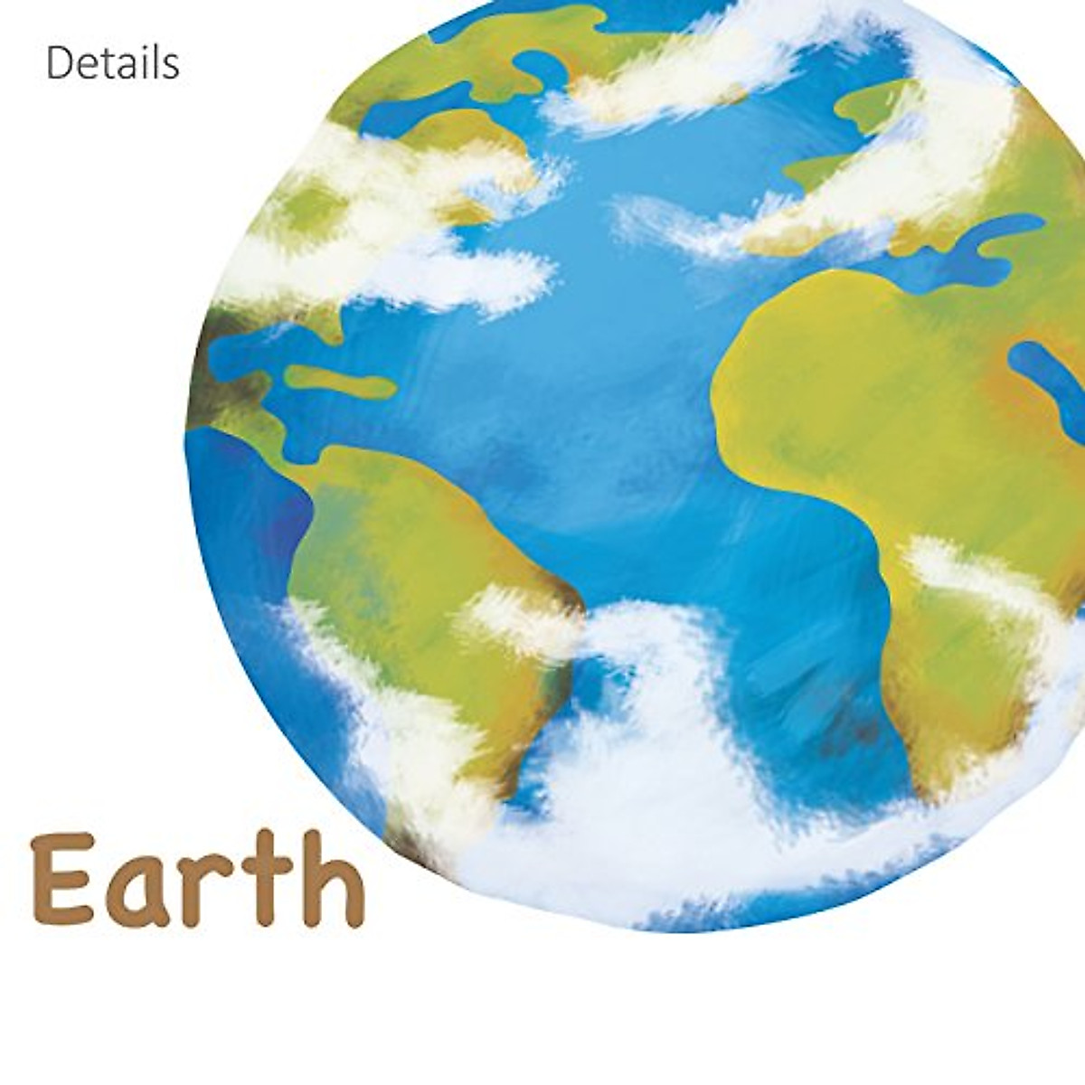 Decowall DS8-1307 Planets in The Space Kids Wall Decals Wall Stickers Peel and Stick Removable Wall Stickers for Kids Nursery Bedroom Living Room