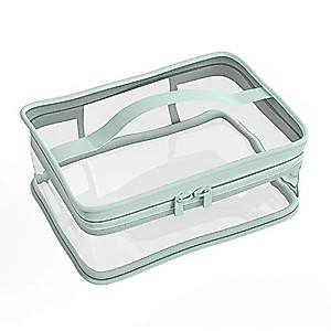 Makeup Bag Zipper Waterproof Portable Travel Storage Pouch 2 Pcs