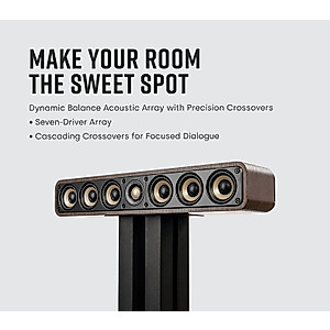 Polk Audio Signature Elite ES35 Center Channel Speaker + ES15 Bookshelf Speakers Bundle - Hi-Res Audio Certified, Dolby Atmos & DTS:X Compatible