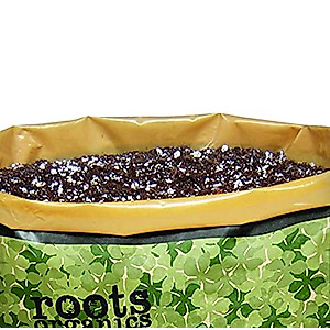 Roots Organics Original Potting Soil, Organic Growing Media with Mycorrhizae, 1.5 Cubic Foot Plant-in-Bag