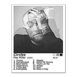 Blue River Mac Miller Posters Wall Art Decor Prints Photos Pics - Set Of 3 (11x14) Inch