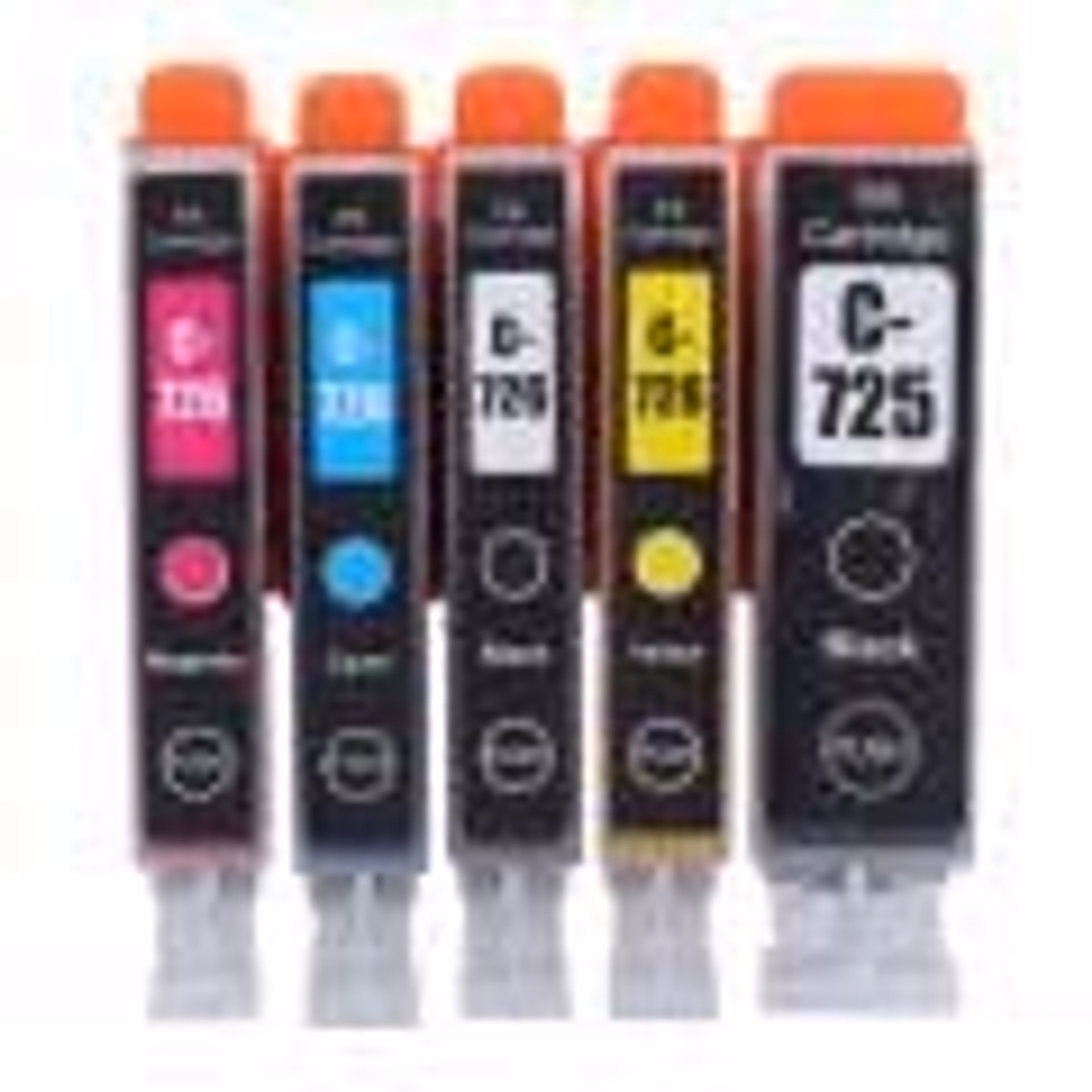 Large Capacity Printer Cartridge with Ink ABS Printer for for School, Trading Firms, Office Building (BK BK C M Y 5 Colors)