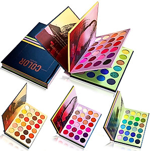 MYUANGO Highly Pigmented 72 Colors Eyeshadow Makeup Palette, Matte Shimmer Glitter Metallic Eye Shadow Pallet Long Lasting Blendable Make Up Eye Shadows For Halloween Makeup