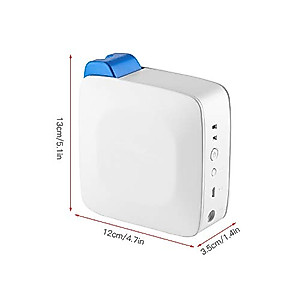 N/A Label Printer Marker Thermal Transfer Printer Manual Cutting 6-14mm Label Width Support 8 Languages with 3 Rolls Paper (Color : D)