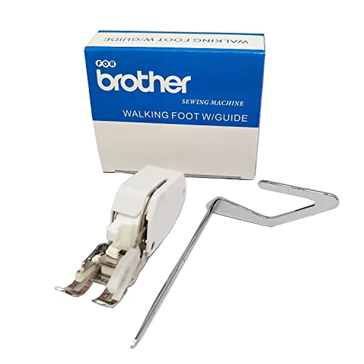 HONEYSEW Open Toe Walking Foot W/Guide for Brother Sewing Machine Quilting and Sewing Stitch Through Multiple Layers
