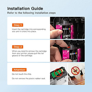 E-Z Ink (TM) Compatible Ink Cartridge Replacement for Brother LC3013 LC3011 LC 3013 for use with Brother MFC-J491DW MFC-J497DW MFC-J690DW MFC-J895DW Printer (1 Cyan, 1 Magenta, 1 Yellow, 3 Pack)