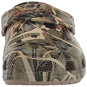 Crocs Kids' Classic Realtree Clog | Camo Shoes , Khaki, 3 Little Kid