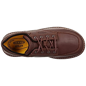 KEEN Utility Men's San Jose Oxford Low Soft Toe Industrial Wedge Work Shoes, Gingerbread/Off White, 11 Wide