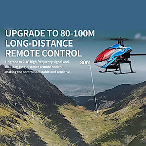 GoolRC RC Helicopter, WLtoys XK K200 Remote Control Helicopter, 2.4GHz 4 Channel RC Aircraft with 6-Axis Gyro, Optical Flow Positioning, Altitude Hold, One Key Take Off/Landing, Easy to Fly for Adults